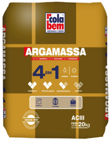 ARGAMASA COLA BEM ACIII 4 EN 1 C/20KG